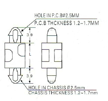 PA66 SPP PCB Standoff Hardware , 4mm - 16 mm White Nylon PCB Spacers